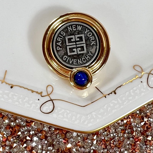 Givenchy | Jewelry | Givenchy Vintage Logo Gold Coin Broochpin | Poshmark